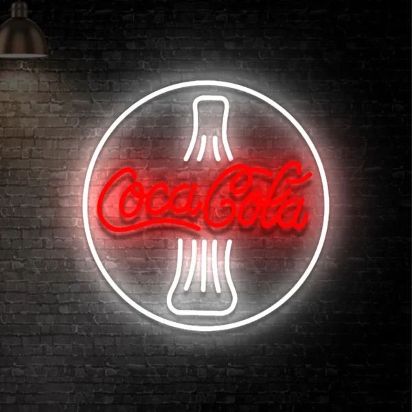 Neon Coca-Cola Butelka – kultowy motyw LED | PrintMercial